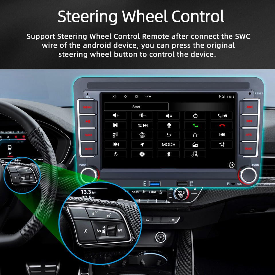 For VW Golf MK5 MK6 Jetta RCD330 Android13 Wireless Carplay Car GPS ...