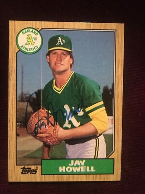 1987 Topps #391 A’s Jay Howell Autographed Signed Baseball Card | eBay