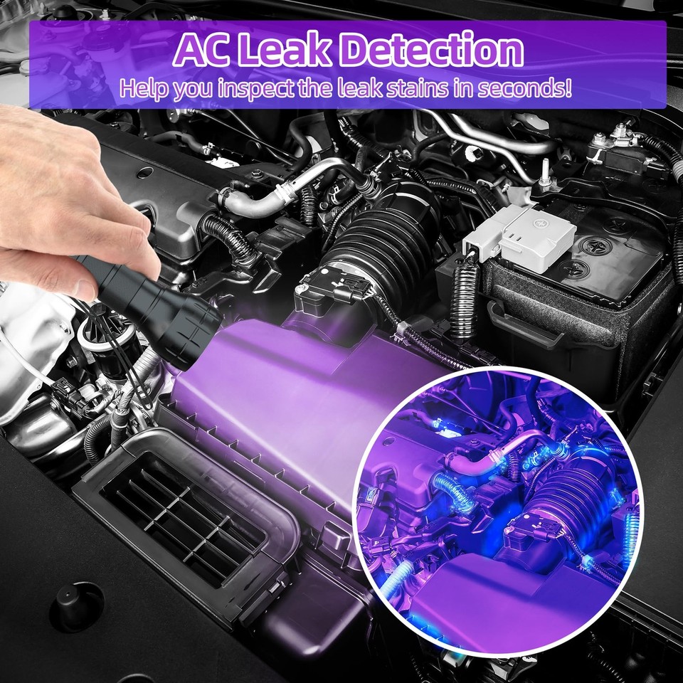 Air Conditioner Leak Detector Tool, AC Leak Detector Kit, UV Light for AC UV ... | eBay