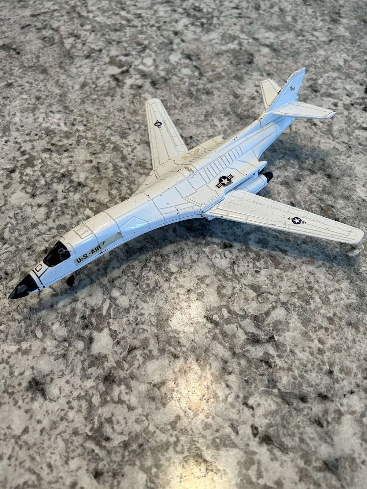 ERTL US Air Force Metal Plane Die Cast White Wheels Go Up And Down ...