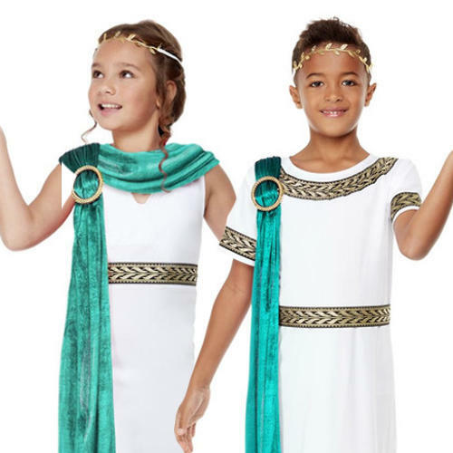 Ancient Roman Toga Kids Fancy Dress Greek Grecian Boys Girls Book Day ...