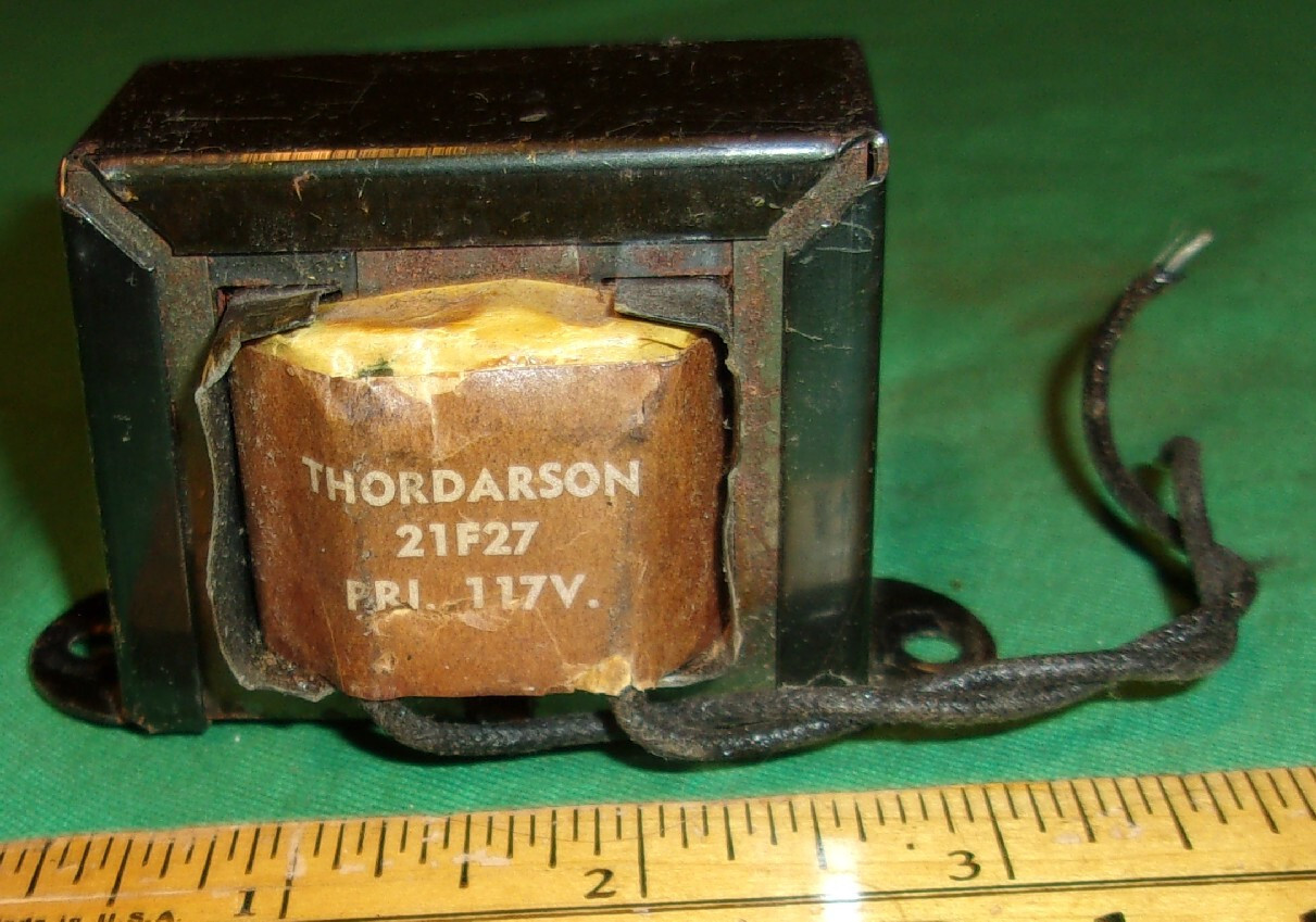 Thordarson 21F27 FILAMENT Transformer Pri 117VAC Sec. 26.5V .6A Clean ...