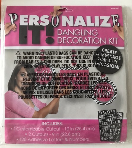 Personalized Dangling Decorating Kit Party Decor HAPPY BIRTHDAY | eBay