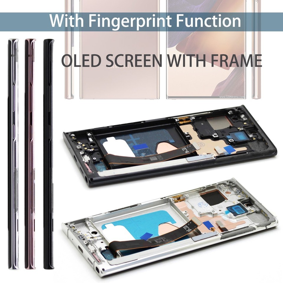 OLED LCD Display Touch Screen Digitizer + Frame For Samsung Galaxy Note ...
