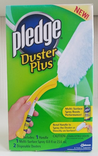 NEW PLEDGE DUSTER PLUS HANDLE SPRAY AND 2 DISPOSABLE REFILLS | eBay