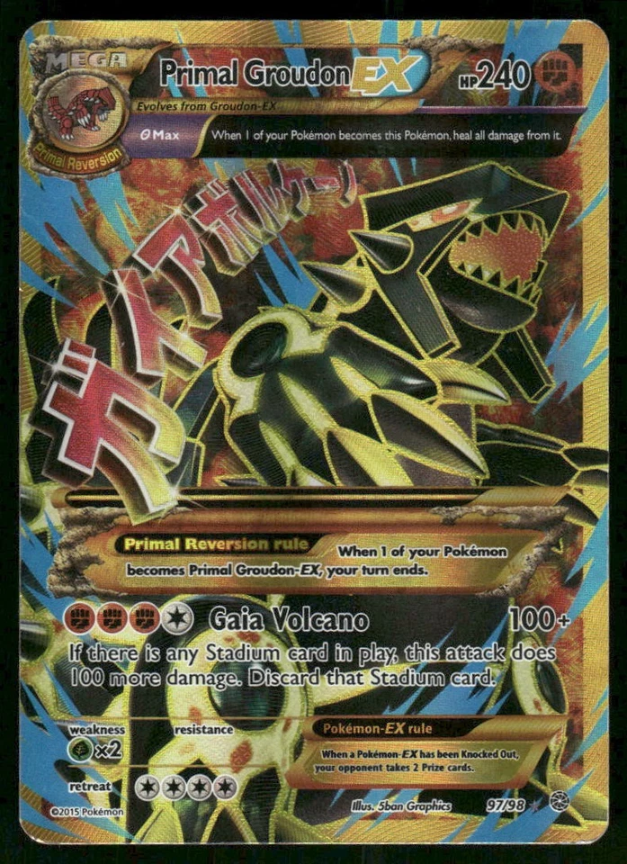 Primal Groudon Ex 97/98 XY - Ancient Origins for sale | eBay