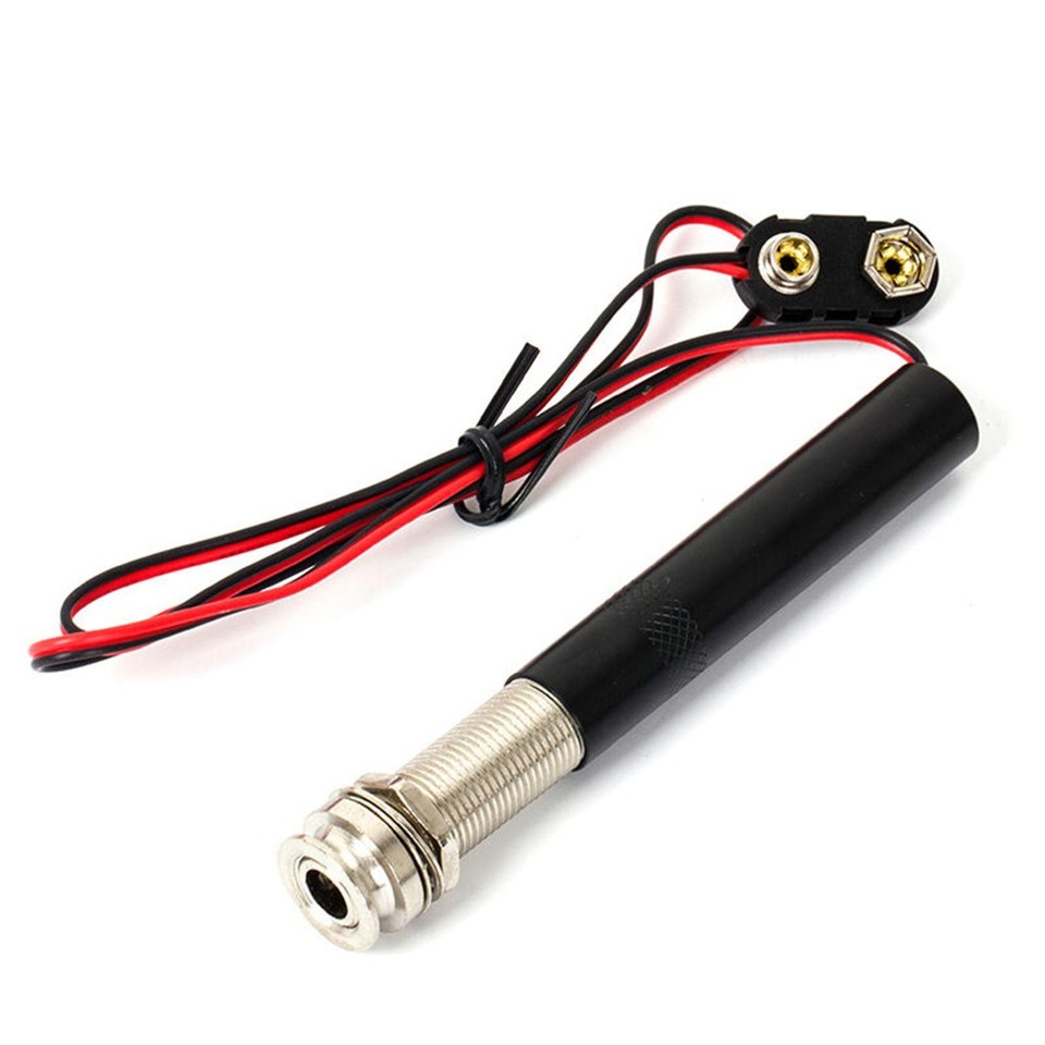 Endpin Jack Preamp Active Piezo Kit Set Pickup for Acoustic Guitar ...