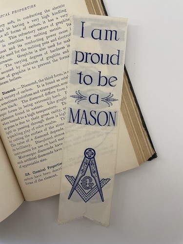 Antique Historical Ephemera Ribbon "I am proud to be a Mason" | eBay