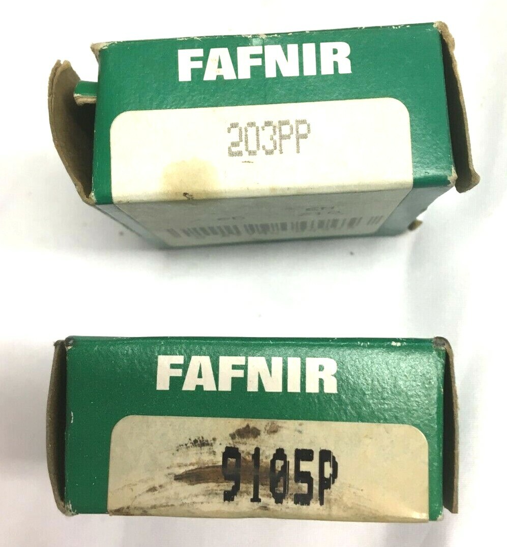 Fafnir Ball Bearing Lot of 6, 206PP, RA100RR+COL AG, FS3KDD, 203PP ...