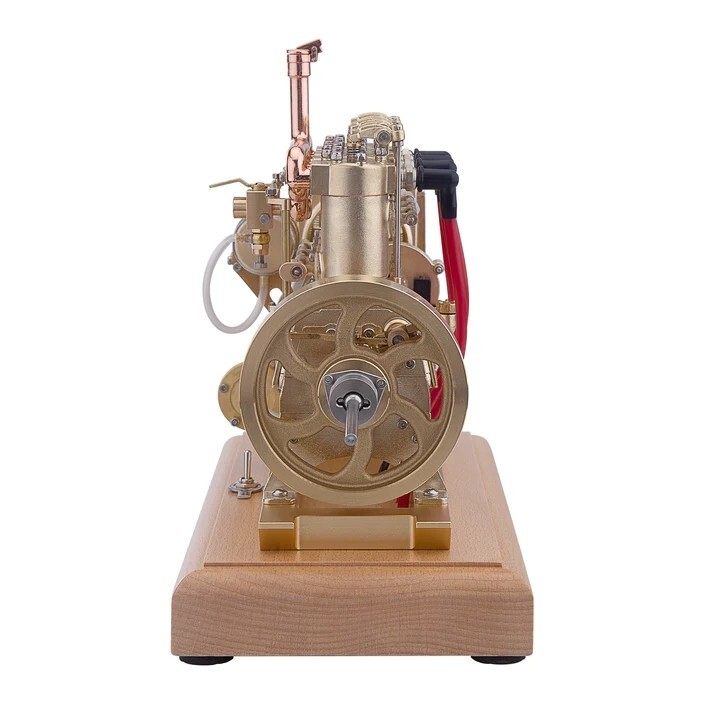 H73 2.6cc Mini Gas Engine Vertical 4-Stroke OHV ICE Model Brass ...