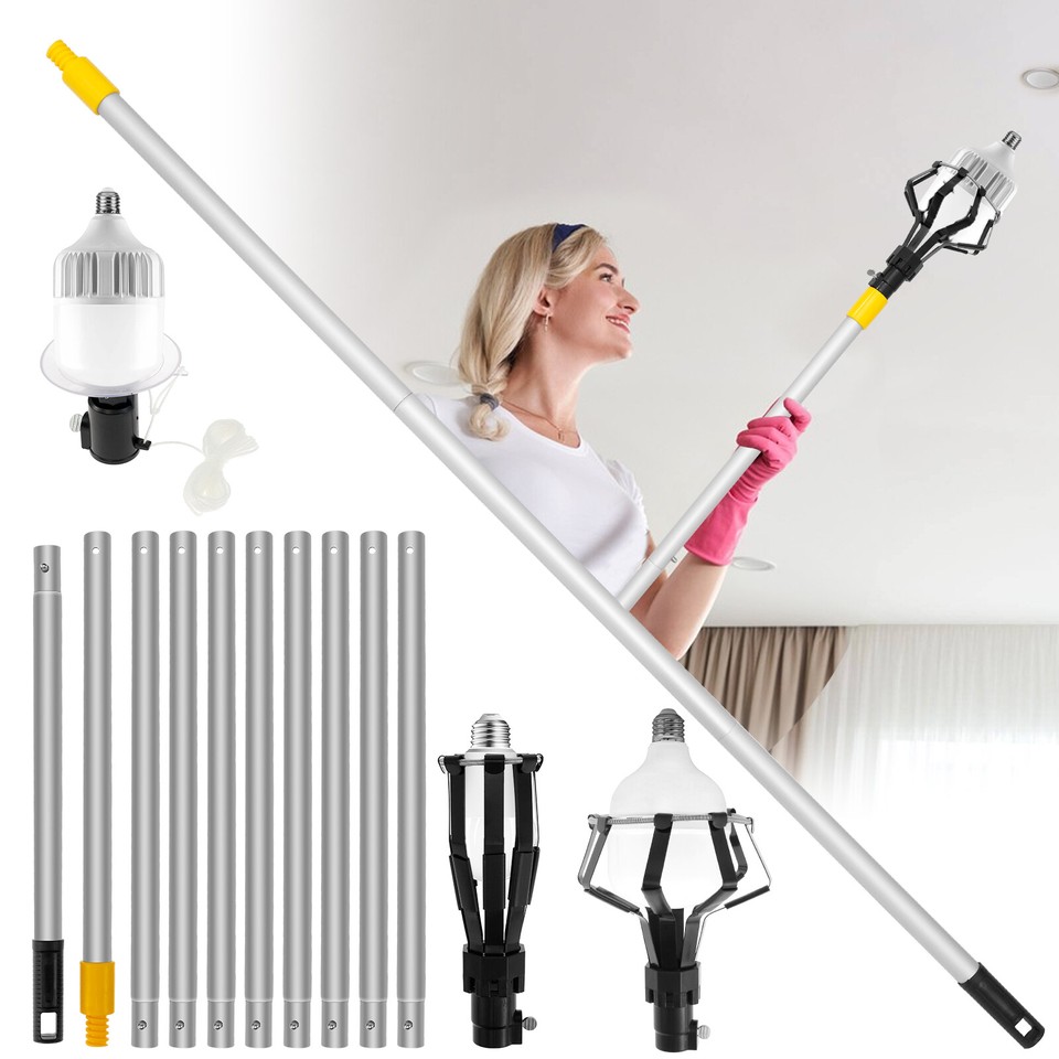 High Ceiling Light Bulb Changer 12FT Assembled Light Bulb Extension ...