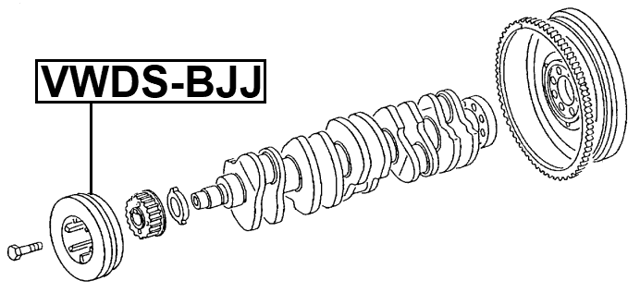 Crankshaft Pulley Febest VWDS-BJJ OEM 074105251AC | eBay