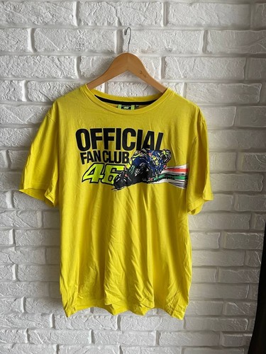 Men's yellow Moto GP Valentino Rossi VR 46 merch t-shirt size XL/XXL | eBay