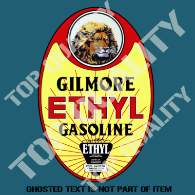 VINTAGE GILMORE GASOLINE Decal Sticker Vintage Retro Mancave Hot Rod ...
