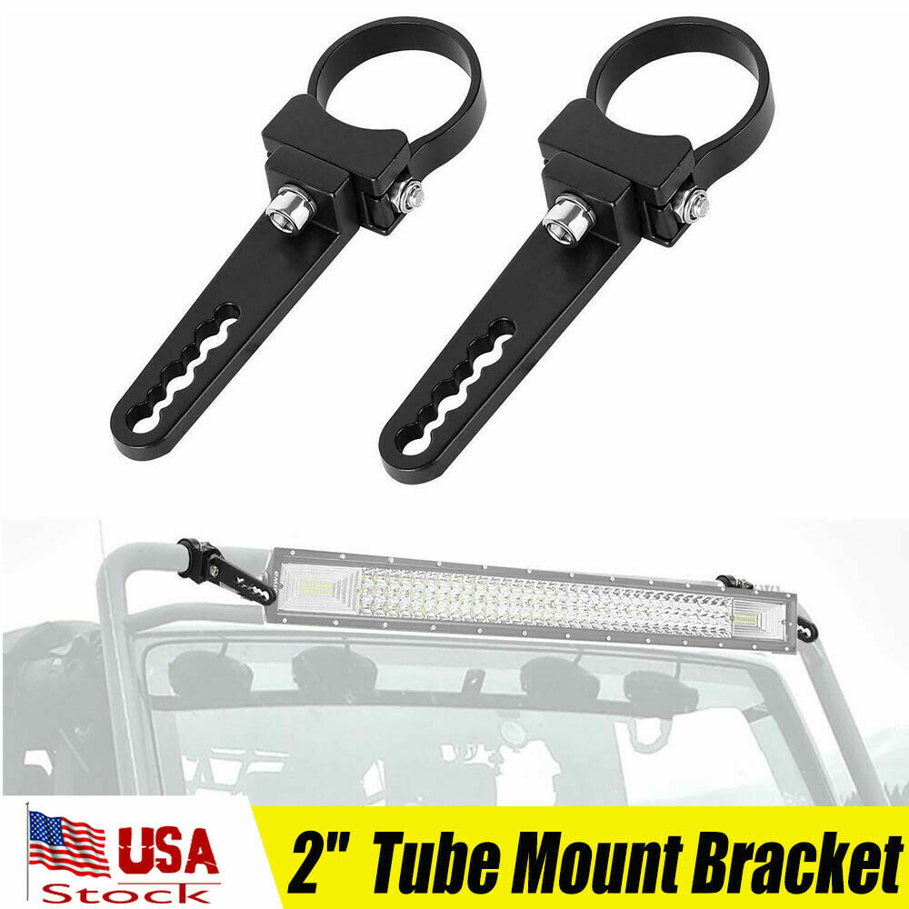 2x 1.75" Roll Bar Tube Mount Clamp LED UTV For Polaris RZR ACE Light ...