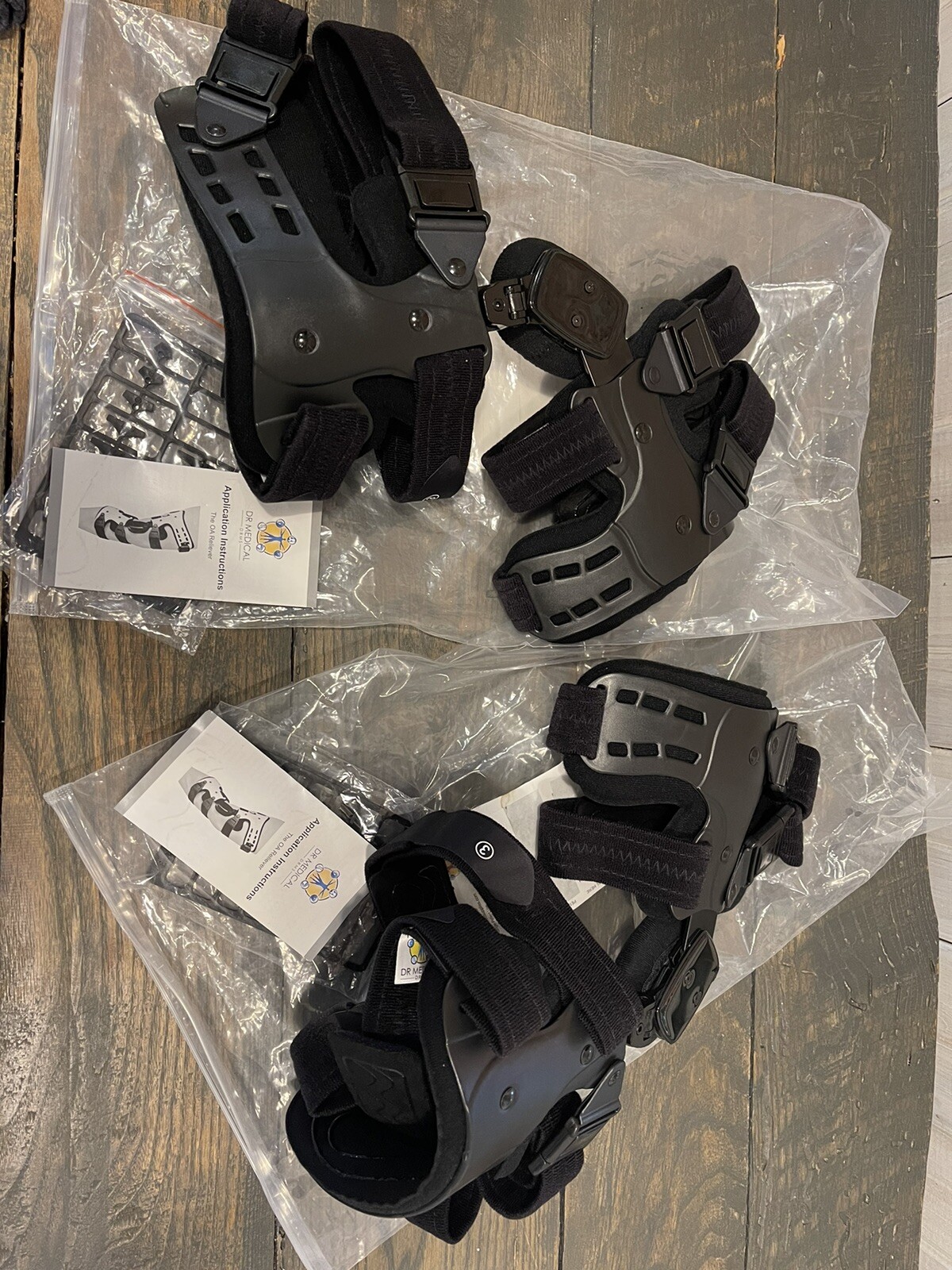 Dr Medical OA Reliever Pair 2 Right KB-138R Left KB-138L Black Knee ...