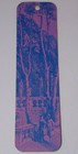 Vtg 1970s Hallmark Leather Bookmark COLORFUL Pink Purple Victorian Era ...