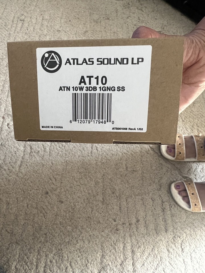 ATLAS AT10 70 Volt 10 Watt Commercial Volume Control with Stainless ...