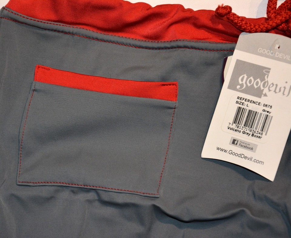 Men's Swimwear Good Devil Boxer Short Grey Size L | eBay