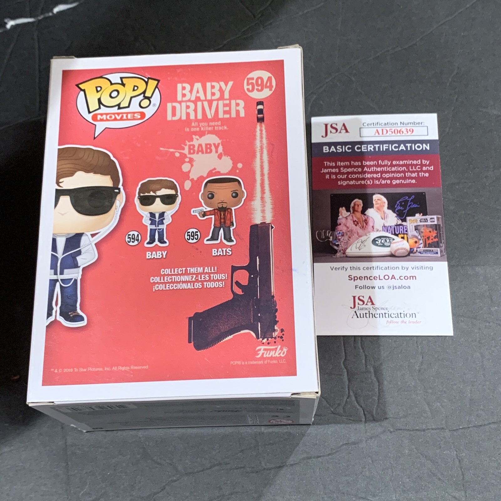Ansel Elgort Signed Baby Driver Funko Pop Chase Limited Edition JSA | eBay
