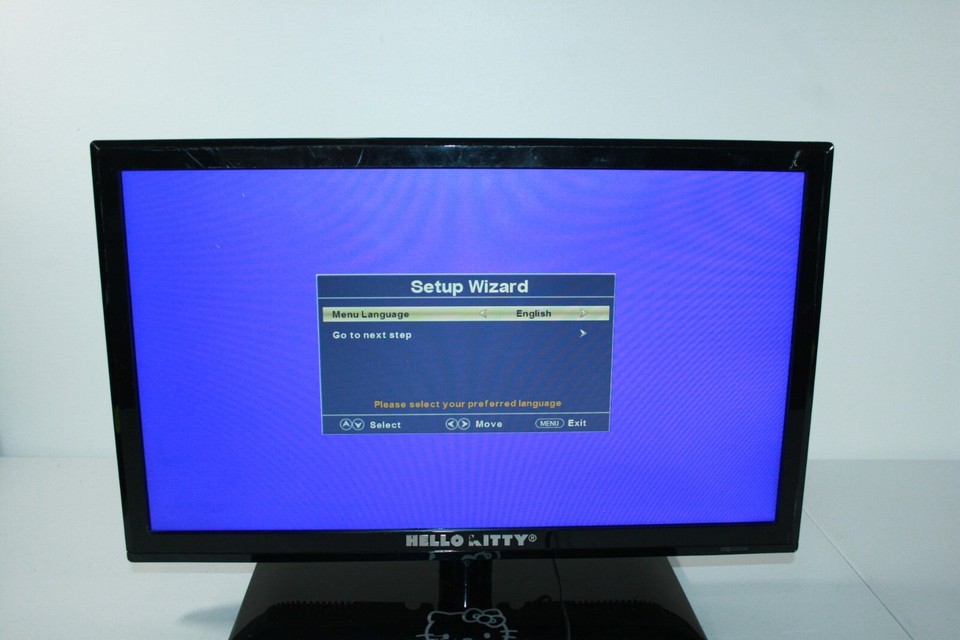 Hello Kitty 19" LED HDMI TV PC Monitor 2013 No Remote KT2219MBY TESTED ...