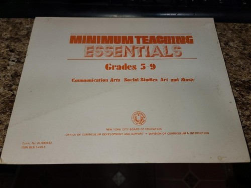 Minimum Teaching Essentials Grades 5-9 - NYC Board of Education | eBay