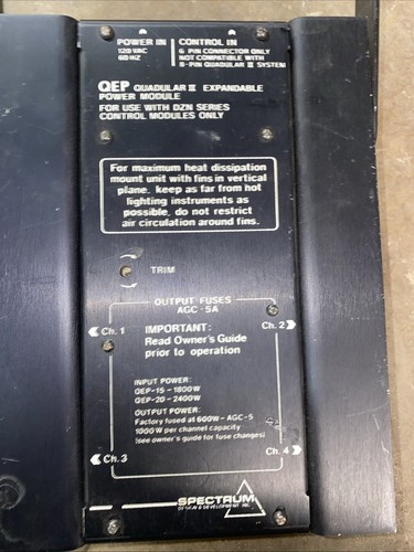 Spectrum QEP-15 Quadular II Expandable 4 Channel Dimmer Pack | eBay