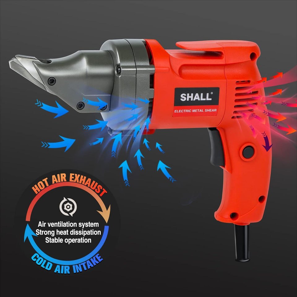 Electric Metal Cutting Shear, 4.0-Amp Corded Sheet Metal Cutter ...