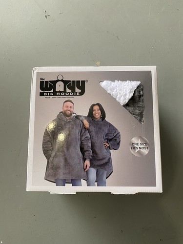 The Wayy Big Hoodie 🎁 One Size Fits Most Gray Color New in Box | eBay