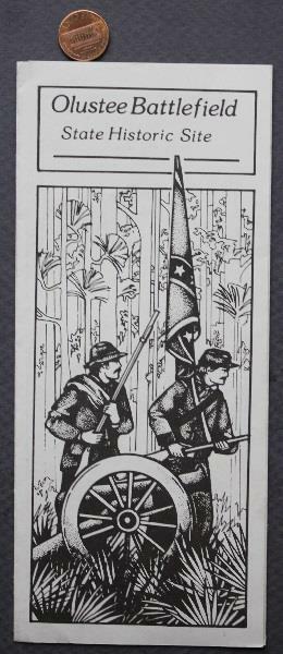 1991 Florida Olustee Civil War Battlefield Park brochure 47 48th 115th ...