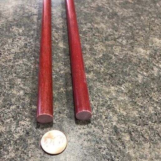 Fiberglass GPO3 Red Round Rods .500" (1/2") Diameter x 36 Inch Length ...