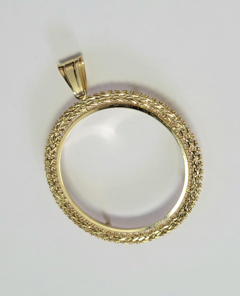 14k Yellow Gold 4 Prong 50 Peso Mexican Centenario Coin Bezel Only | eBay