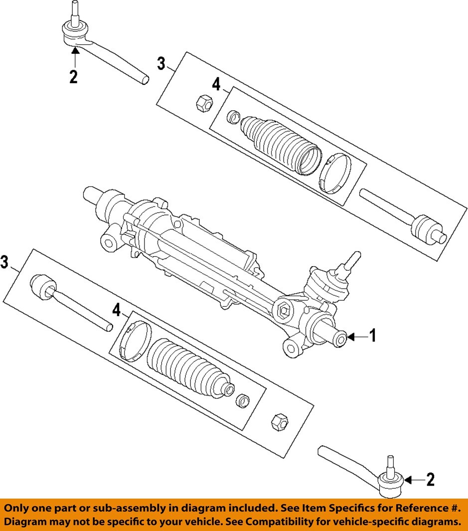 FORD OEM 19-23 Ranger Steering Gear Linkage-Inner Tie Rod KB3Z3280A | eBay