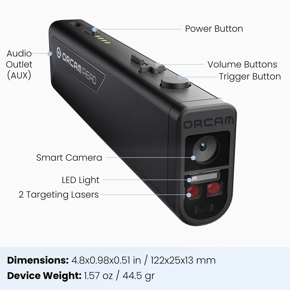 OrCam Read Smart, Artificial Intelligence (AI) Assistive Reader | eBay