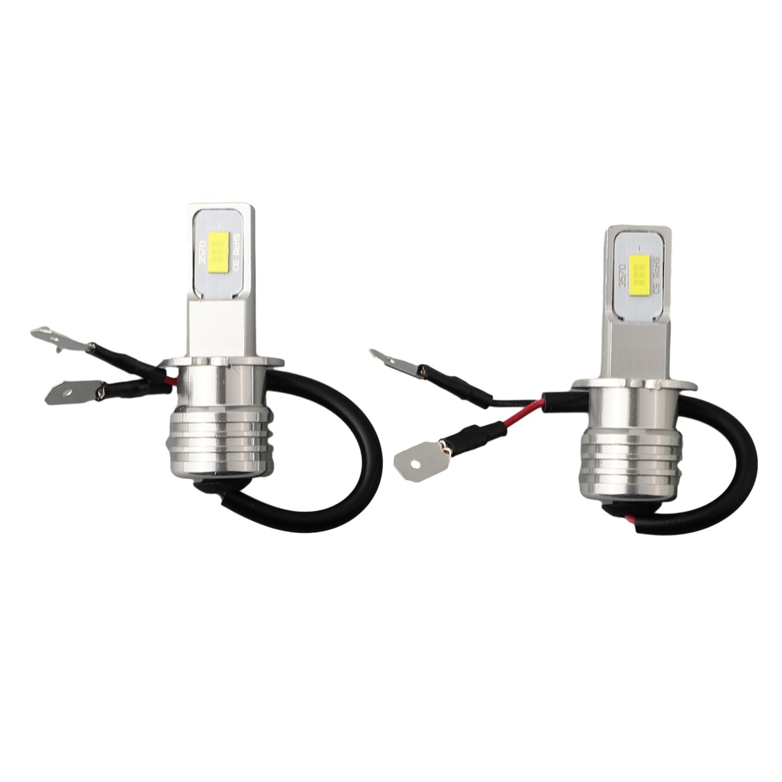 Quick Installation H3 LED Headlight Fog Light Bulb Kit 6000K White 10W ...