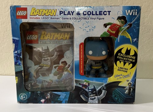Wii DC Lego Batman Video Game & Funko Batman GITD Pop! (Nintendo, 2008 ...