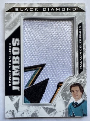 2024-25 UD BLACK DIAMOND MACKLIN CELEBRINI ROOKIE TEAM LOGO JUMBOS ...