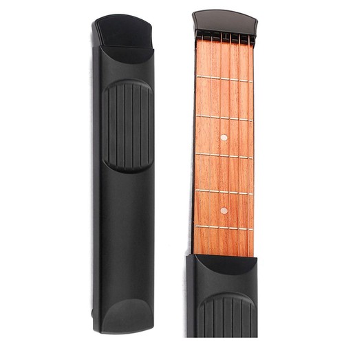 Portable Guitar 6 Fret Modell Wooden Practice 6 Saiten Guitar Trainer ...