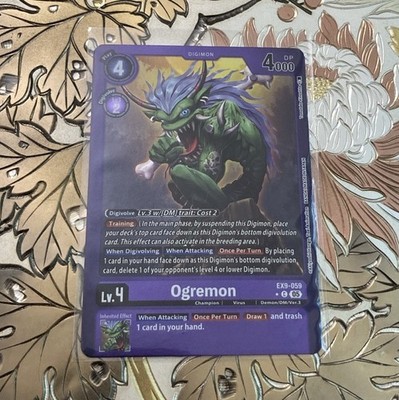 Digimon Card Game Ogremon Limited Foil EX9-059 Versus Monsters | eBay