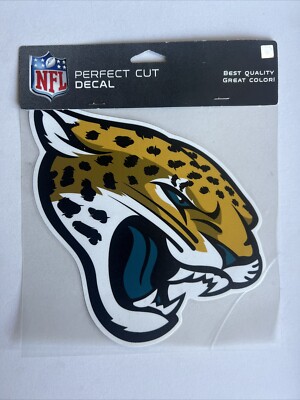 Jacksonville Jaguars 8"x8" Perfect Cut Car Decal [NEW] NFL Auto Sticker ...
