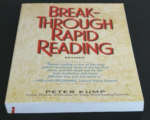 BREAK-THROUGH RAPID READING by Peter Kump (Paperback) ^ NEW ...