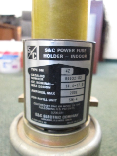 S & C SM 4Z Medium Voltage Fuse 86632-R2 200A Body 14.4-17KV 65E Fuse ...