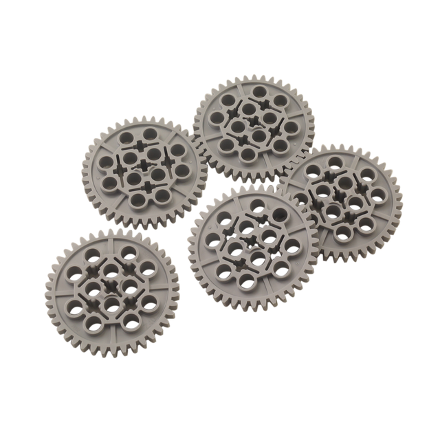 LEGO 3649 Red White Gray Large Gears 40 Tooth Technic Ev3 Motor Gear ...