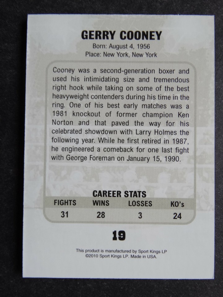 2011 Ringside Boxing Round One Gold Cards Complete Your Set U Pick List ...