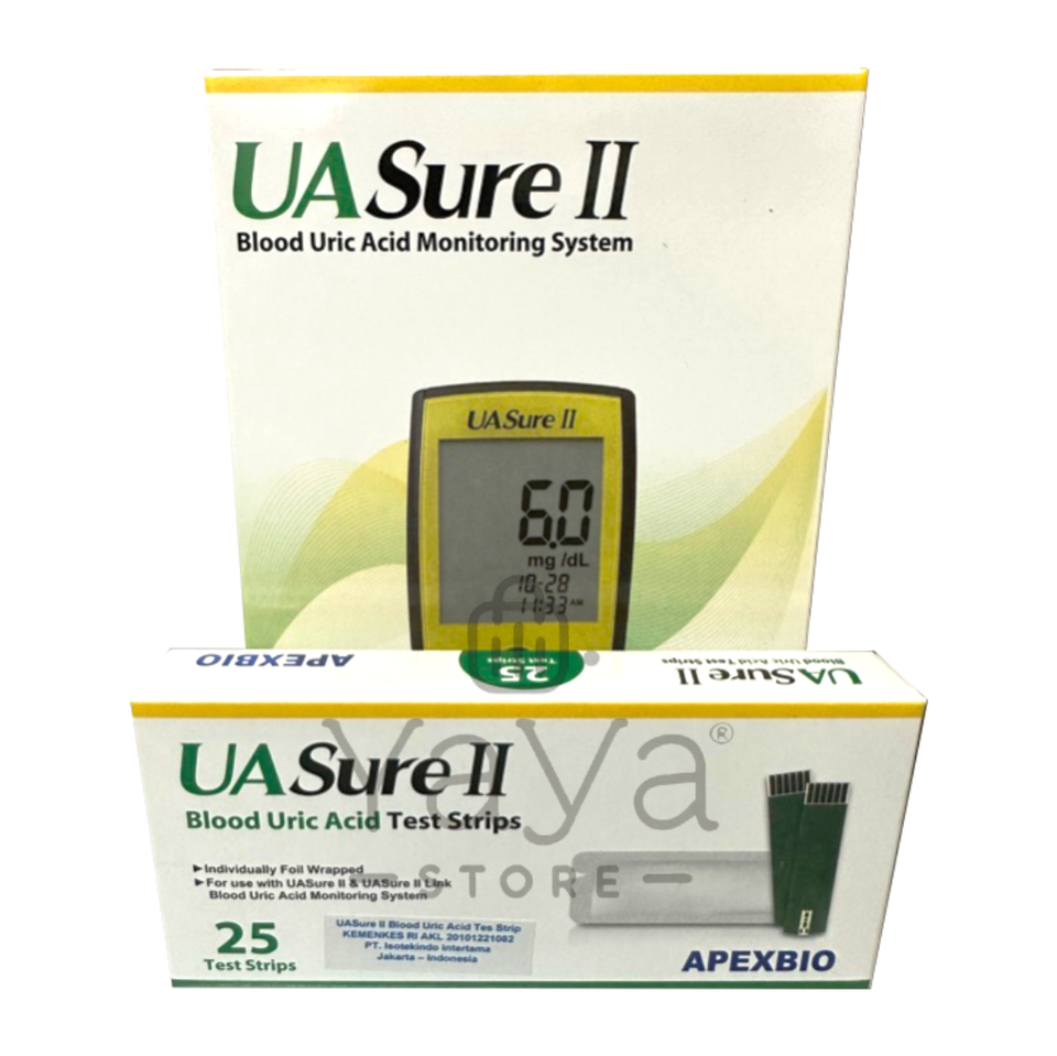 UASure II Uric Acid Meter Test Kit for Uric Acid Home Gout Monitor ...