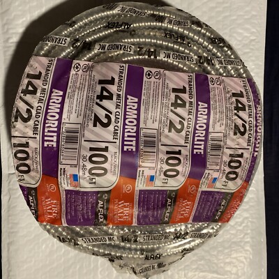 100 Ft Armorlite 14/2 MC Cable | eBay