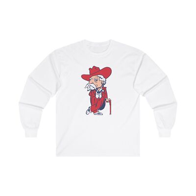 Colonel Reb Ole Miss Long Sleeve Tee, Ole Miss Football, Unisex Tee, 3X ...