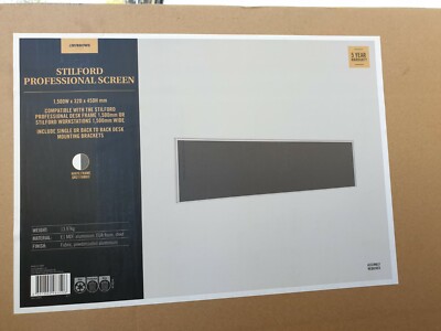 Stilford Professional Screen 1500 x 450mm White and Grey brand new in ...