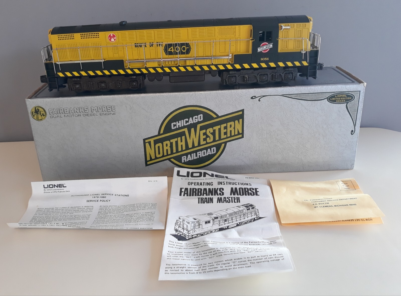 Lionel 6-8056 Chicago & Northwestern C&nw FM Trainmaster Diesel 1980 C8 ...