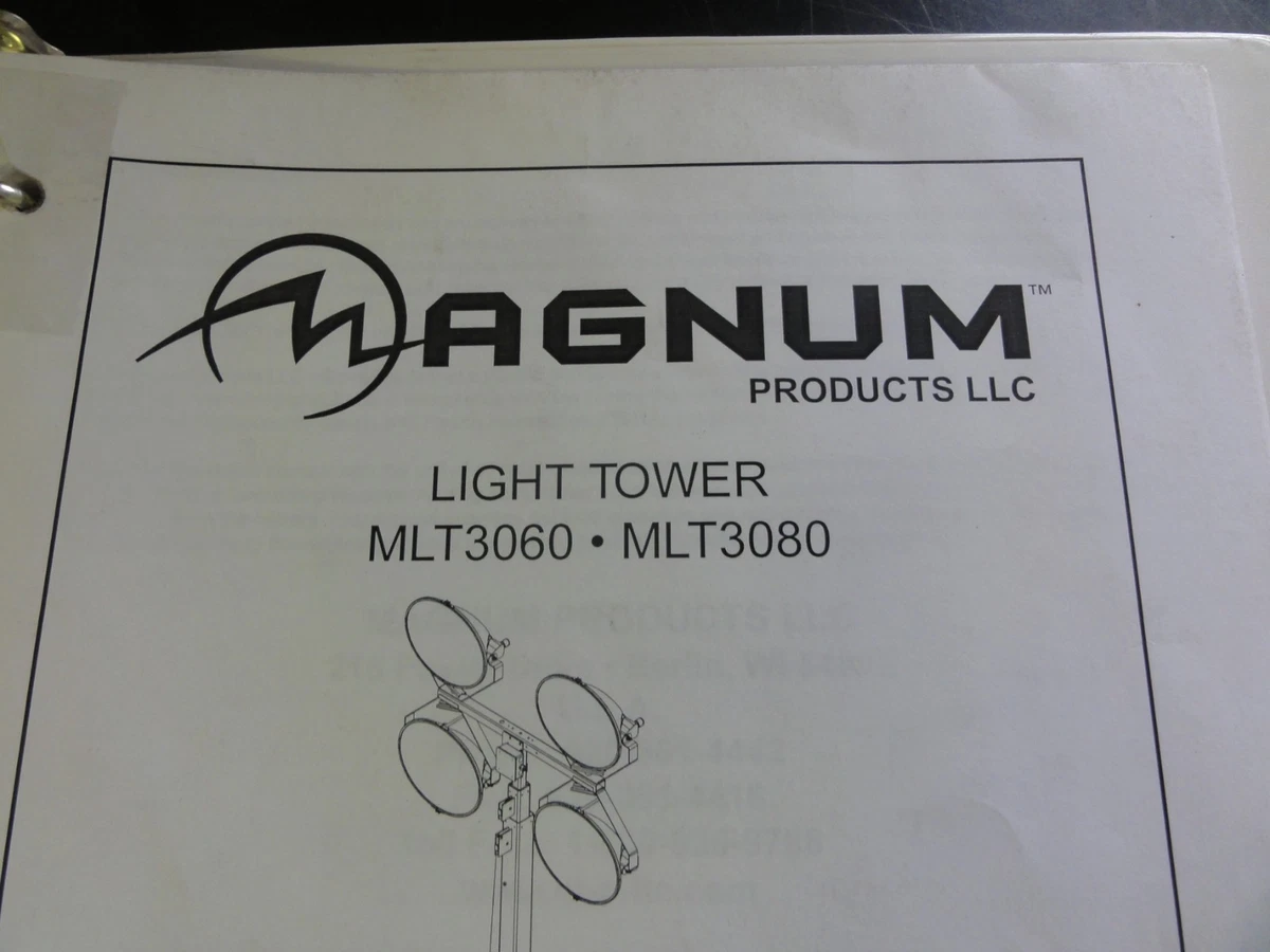 Magnum Light Tower Mlt3060 Manual | Shelly Lighting